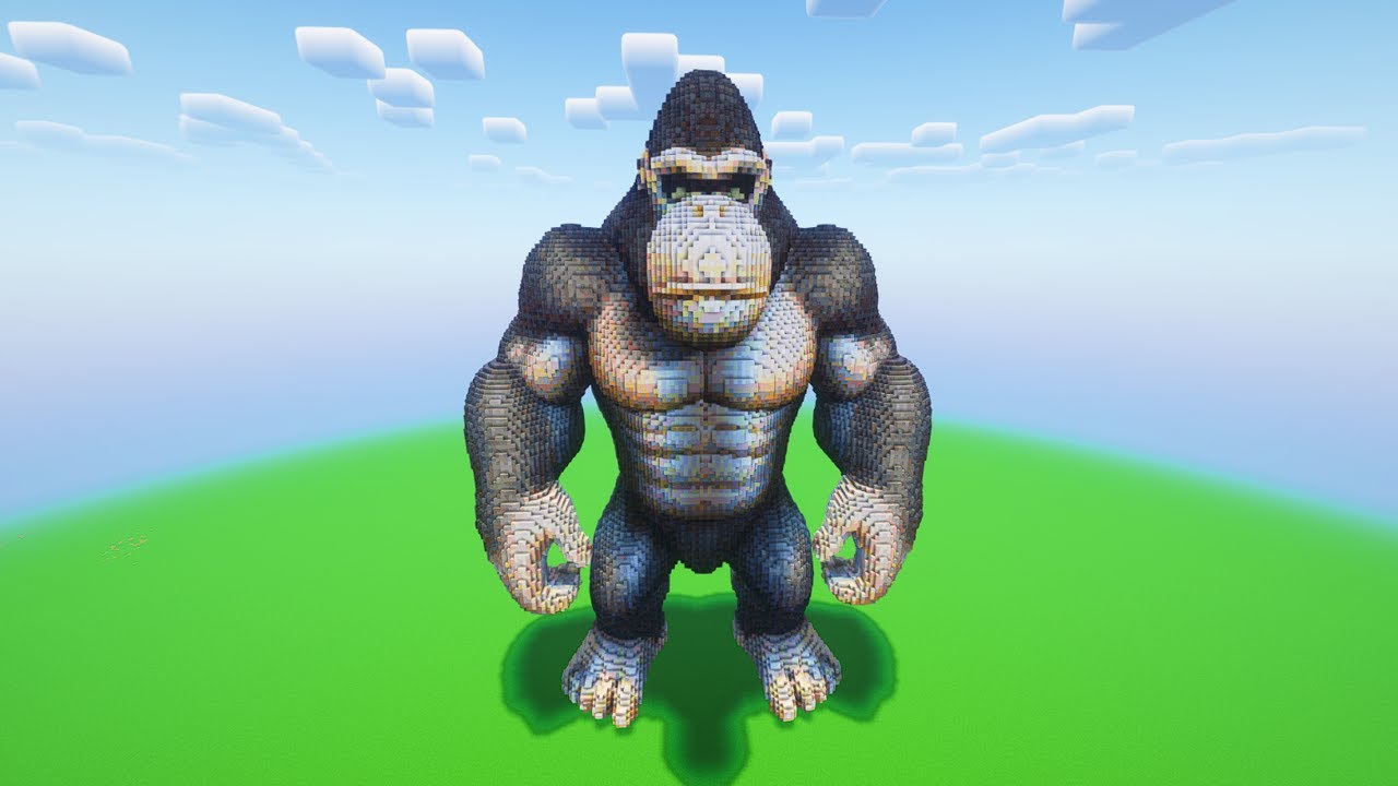 Minecraft Gorilla Statue ( Download ) - YouTube