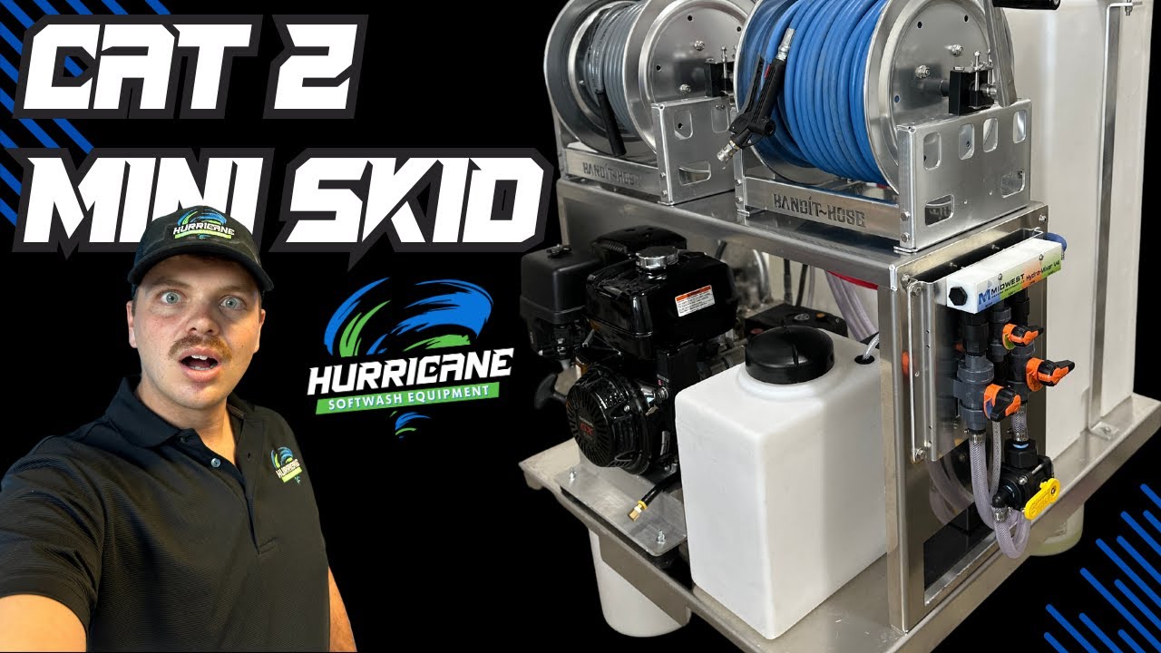 The Best Pressure Washing and Softwashing Mini Skid! - YouTube