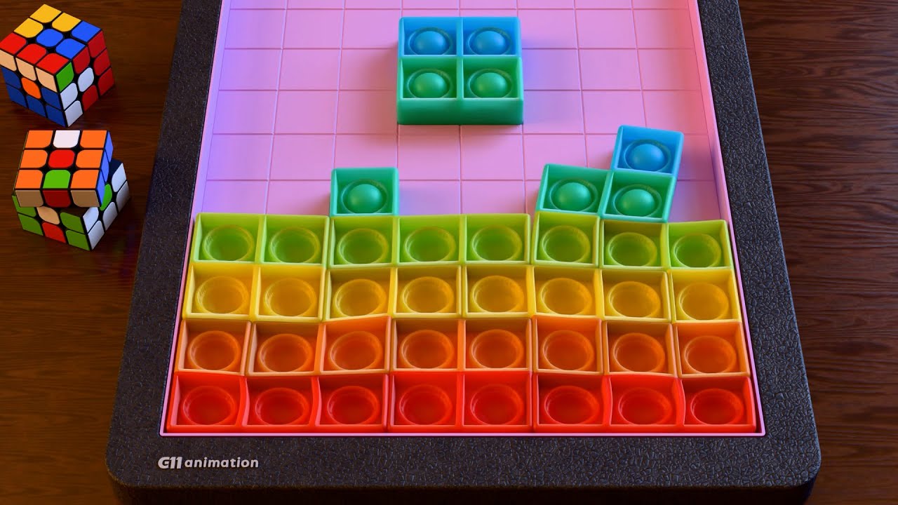 Squishy Popo It TETRIS - YouTube