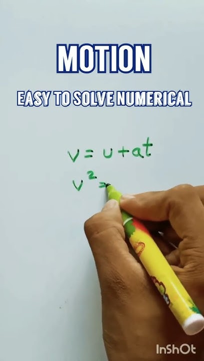 class 9 science ch 8 motion .||Three equation of motion - YouTube