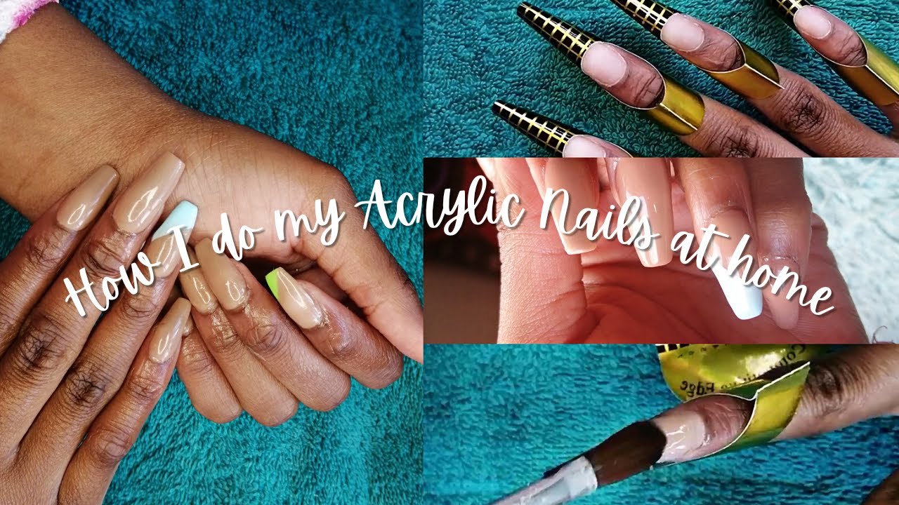 Doing My Own Acrylic/ Acrylic Nail Tutorial Using Nail Forms (No Tip ...