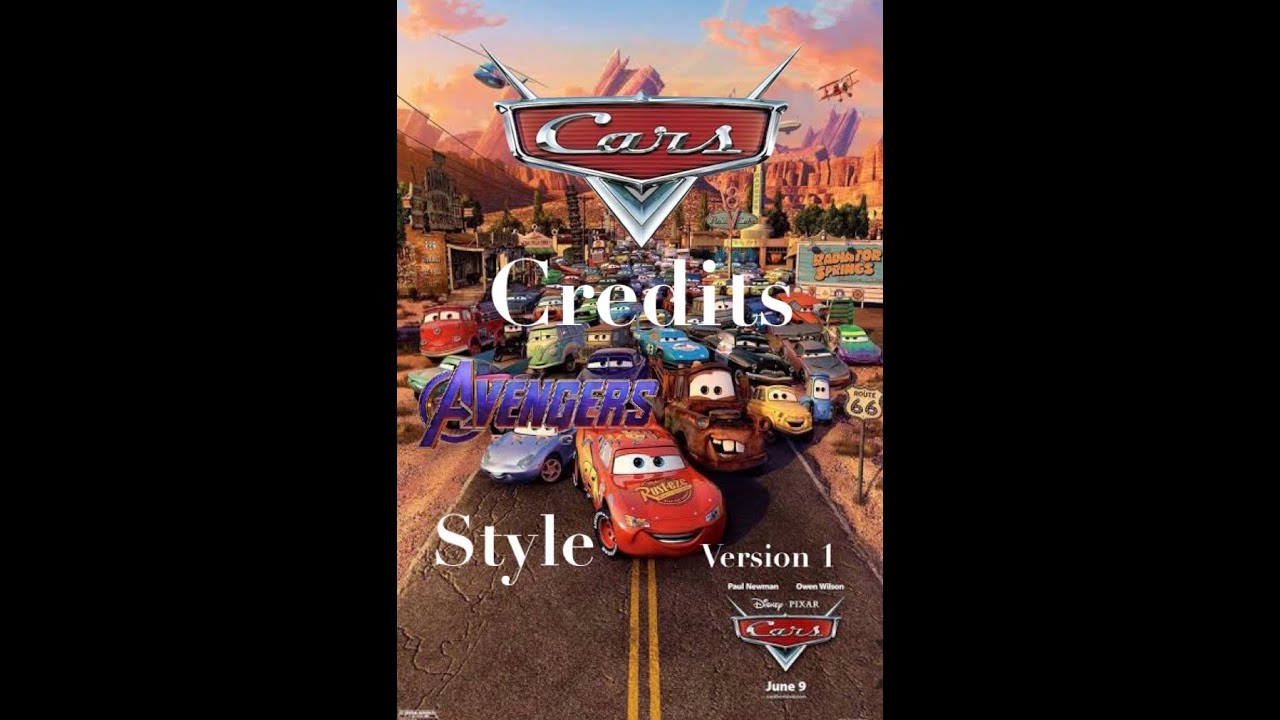 Disney Pixar CARS Franchise Credits Avengers Endgame Style - YouTube