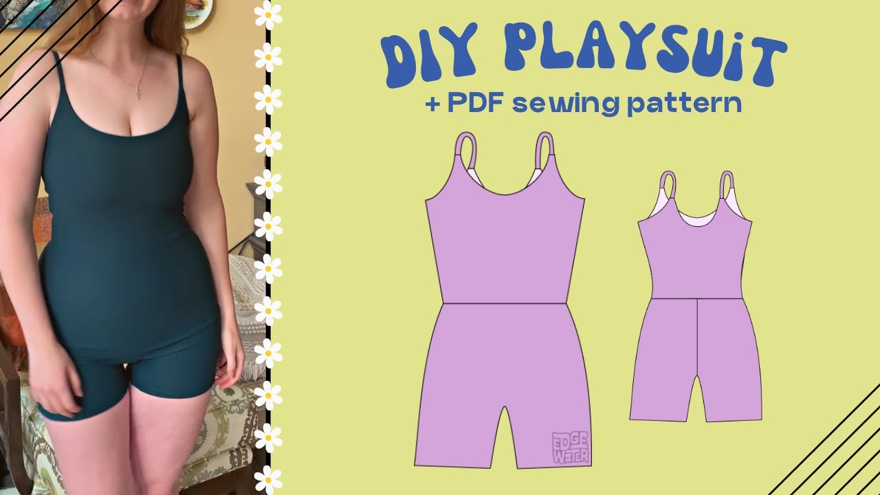 DIY Playsuit | Athleisure Sewing | Ava Playsuit | Edgewater Avenue ...