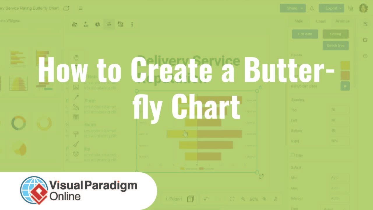 How to Create a Butterfly Chart - YouTube