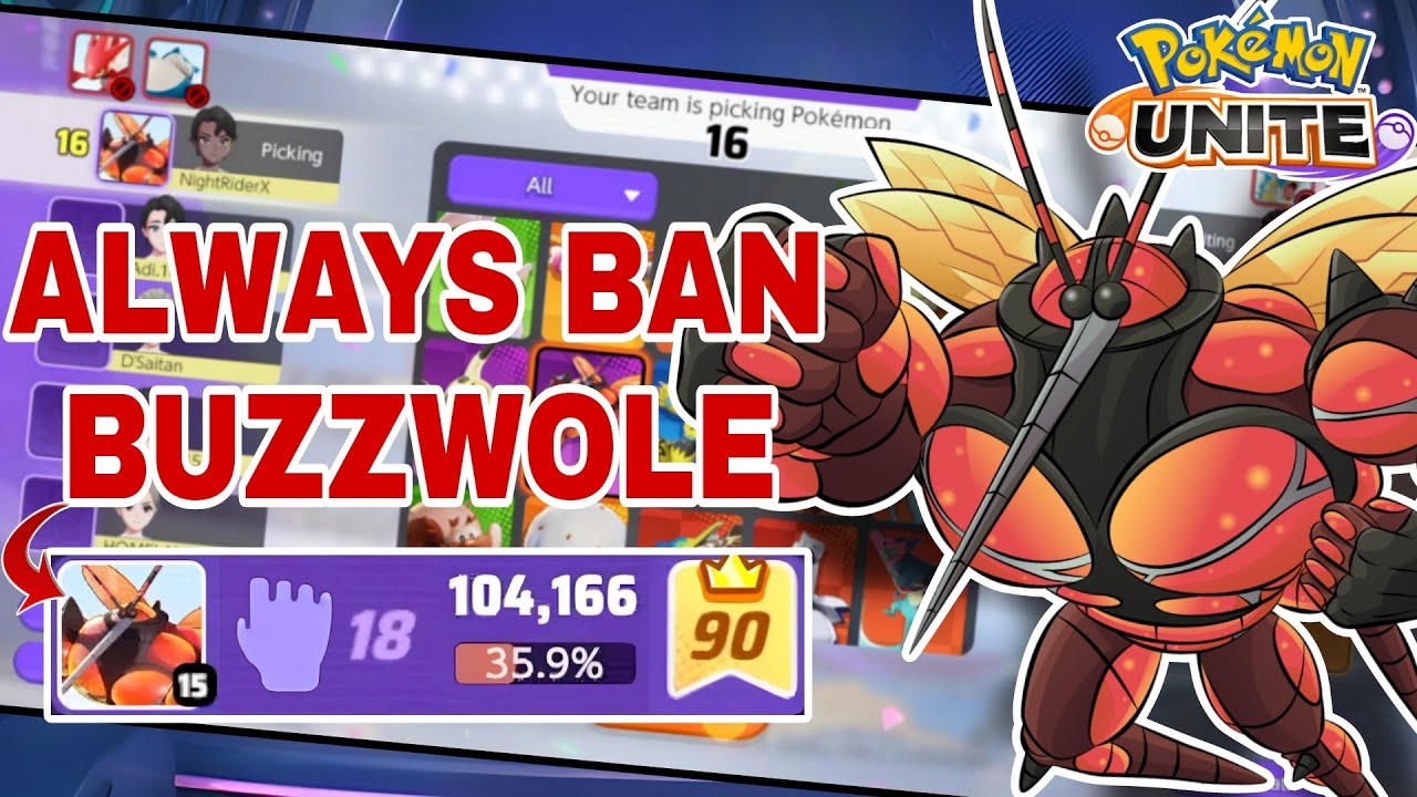 This is Why Always Ban BUZZWOLE in Draft Mode | Pokemon Unite - YouTube