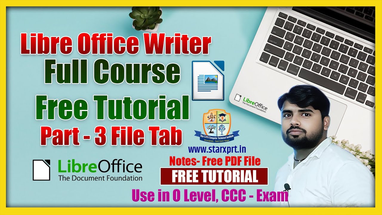LibreOffice Writer FILE TAB PART 3 || LibreOffice Writer File - YouTube