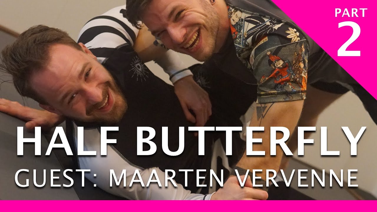 Butterfly half guard by Maarten Vervenne (part 2) - YouTube