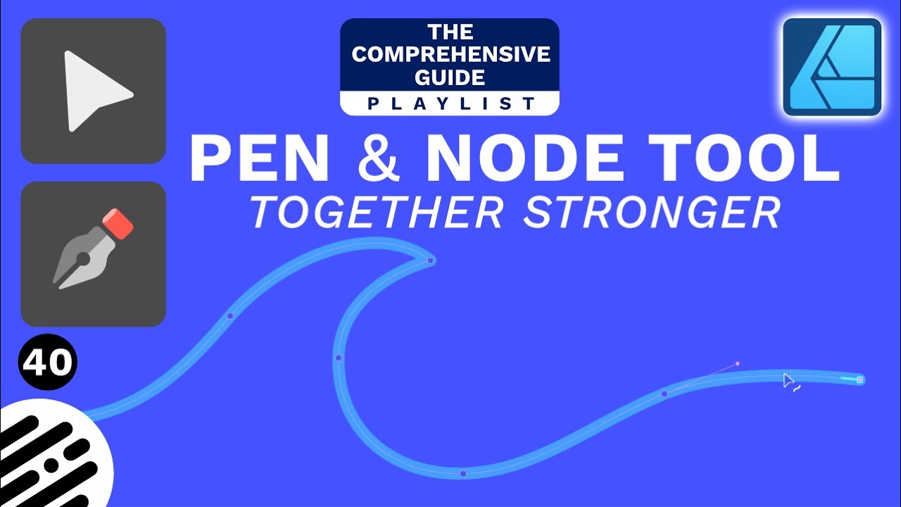 Affinity Designer Tutorial: Using the Pen & Node Tool Together - YouTube