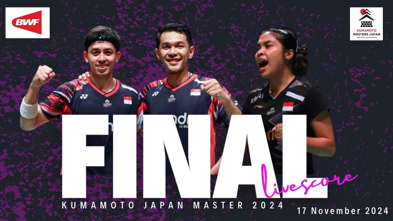 LIVE FINAL BWF KUMAMOTO JAPAN MASTER S500 2024 #mediashareon - YouTube