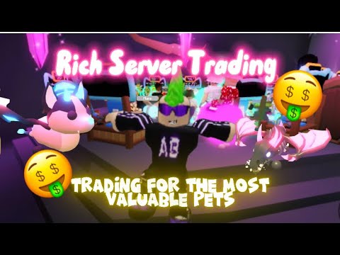 Trading for the most valuable pets in Adopt Me🤑!!!! - YouTube