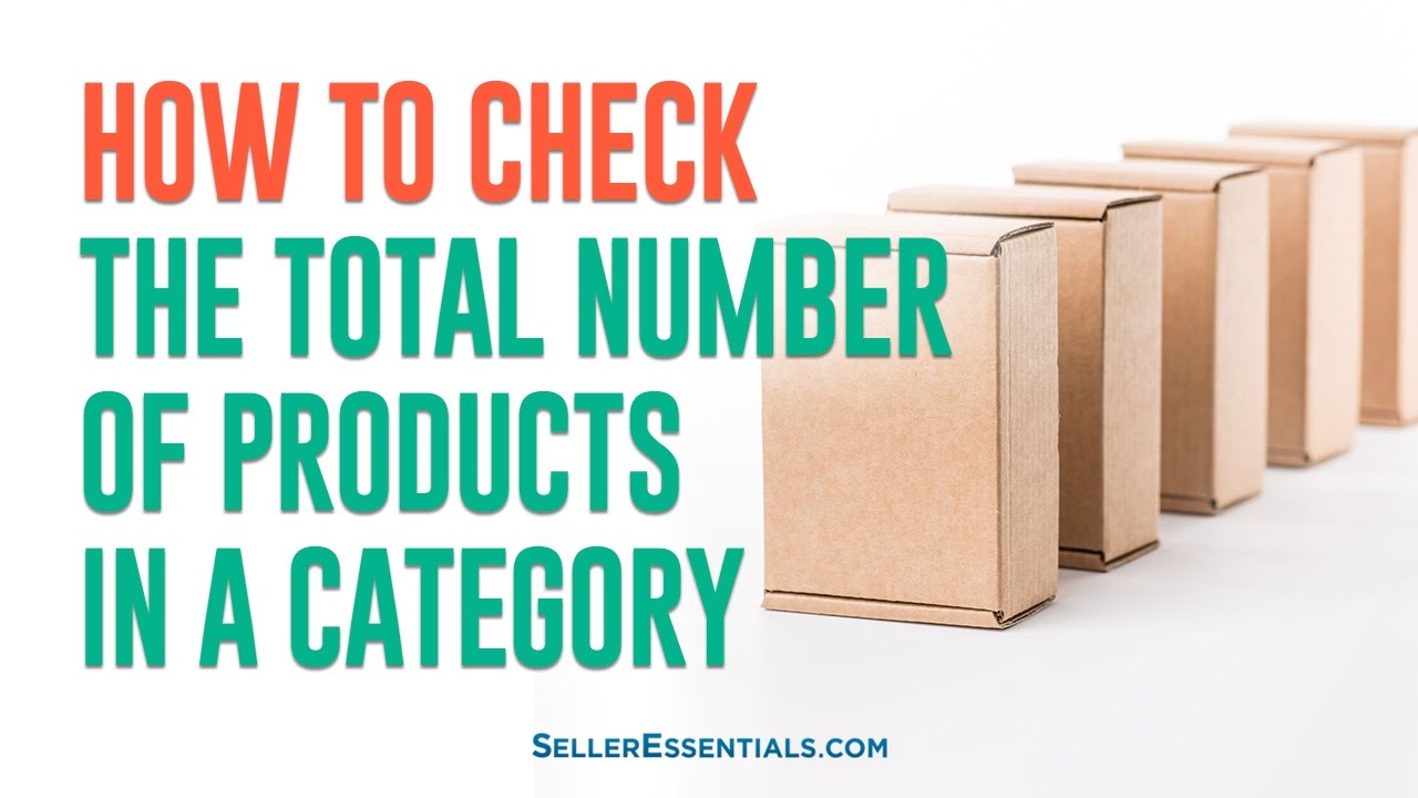 How to check the total number of products in a category on Amazon - YouTube