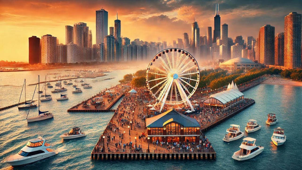 Exploring Chicago's Iconic Navy Pier - A Must-see Destination! - YouTube