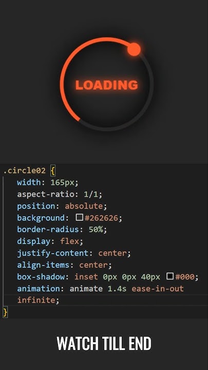 Loading Animation Using Html Css Ma Developer Htmlcss Shorts Short Cssanimation Youtube 