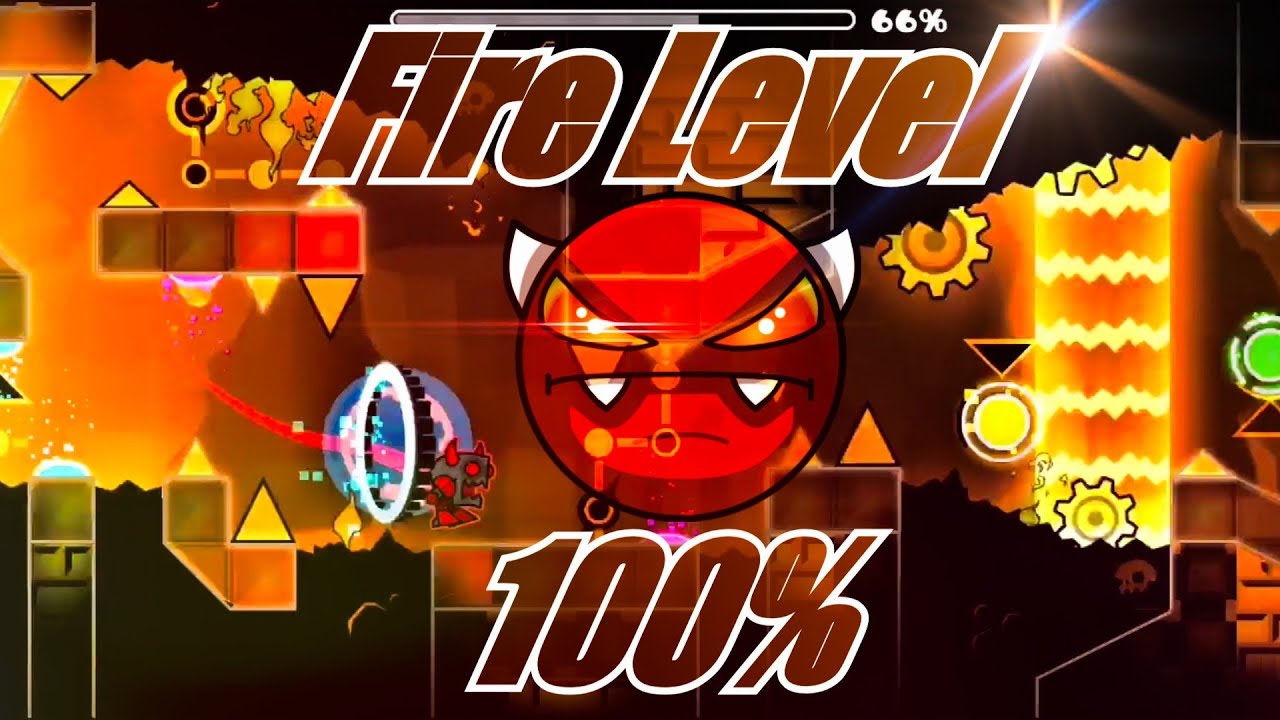 [mobile] Fire Level 100%! Easy Demon! { EPIC! } Geometry Dash! - YouTube