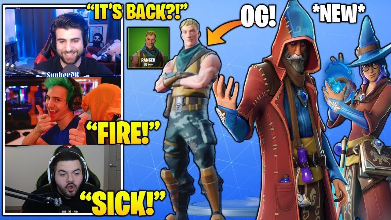 STREAMERS Reacts TO New Castor & Elmira Skins & *OG* Ranger Skin BACK ...