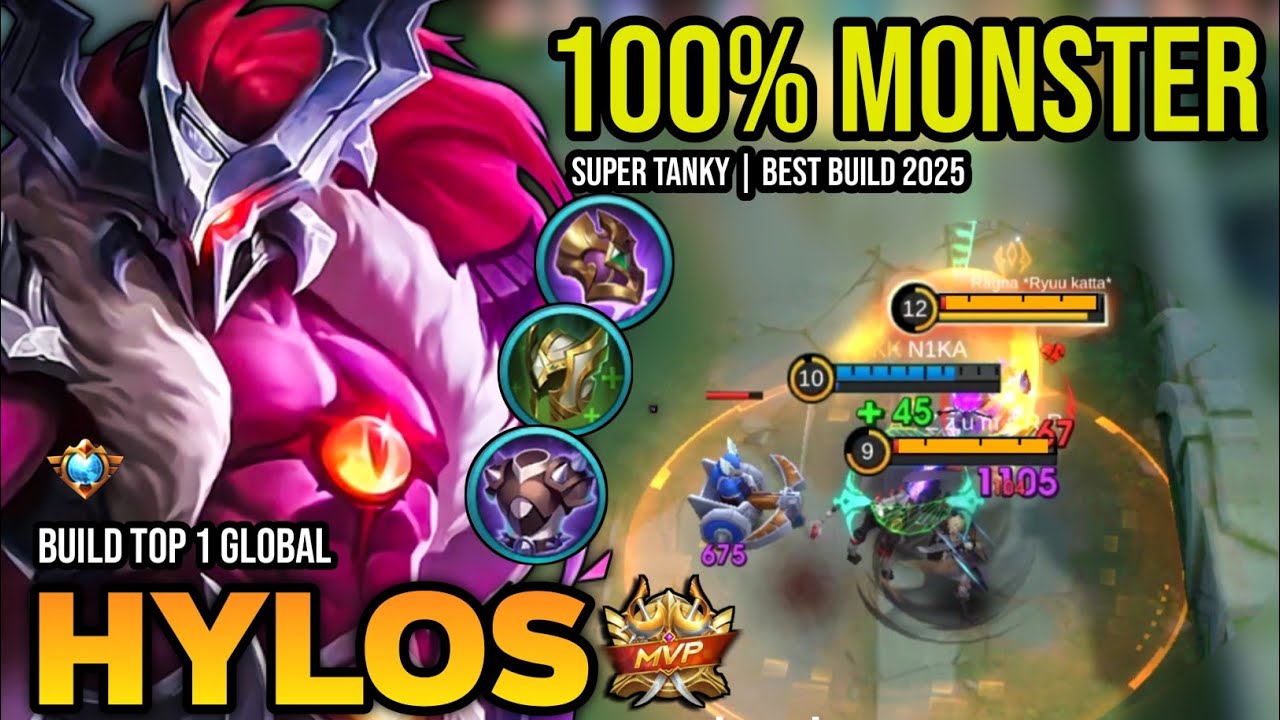 HYLOS BEST BUILD 2025 | BUILD TOP 1 GLOBAL HYLOS GAMEPLAY | MOBILE ...