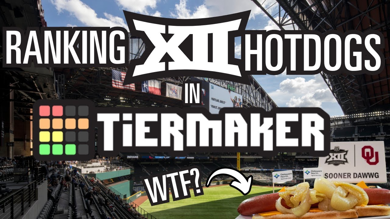The Big 12 Baseball Tournament Hot Dogs: Ranked In Tiermaker - YouTube