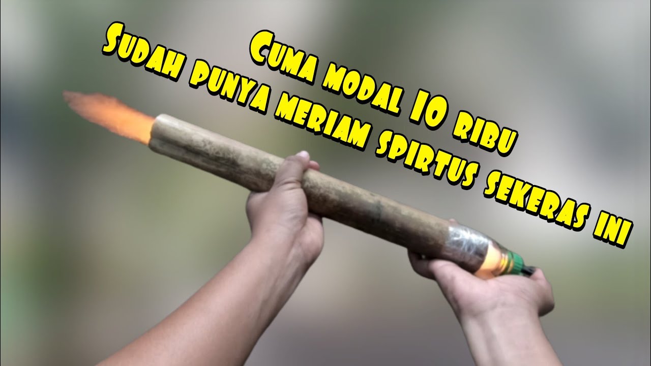 Cara Membuat Meriam Dari Bambu Mudah - YouTube
