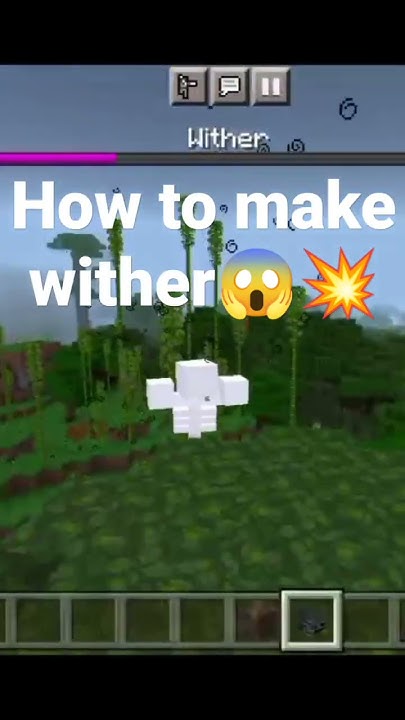 How To Make Wither In Minecraft Minecraft Gameplay Short Minecraft