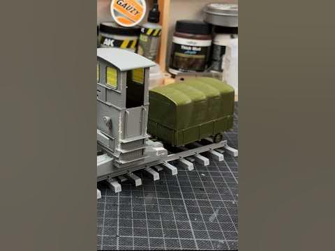 Metro 2033 style post apocalypse locomotive Breuer IV AK Interactive Scale model - YouTube