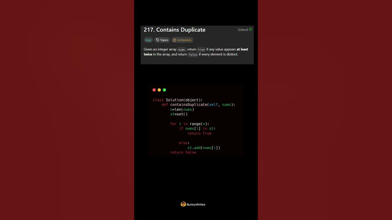 Python DSA: How to Detect Duplicates in a List Using Set 🔥 - YouTube