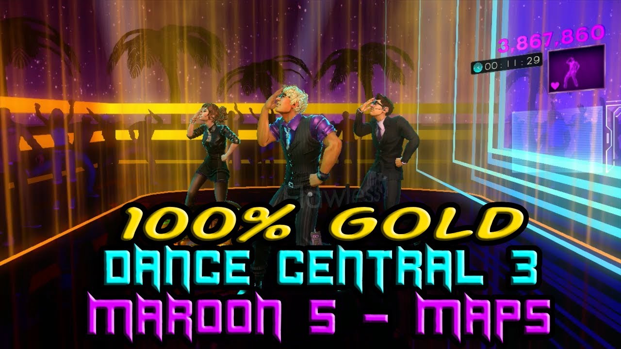 Dance Central 3: Maroon 5 - Maps (100% Gold) Custom DLC - YouTube