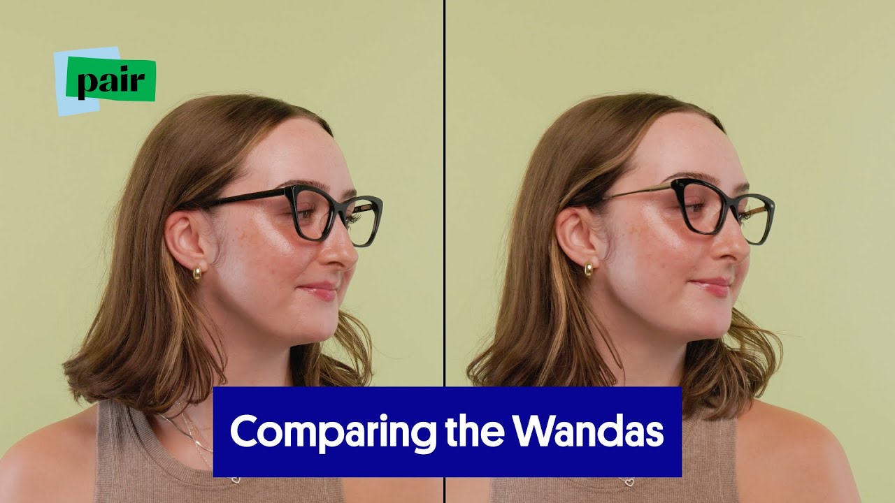 Comparing Pair Eyewear's The Wanda to the Metal Temple Wanda - YouTube