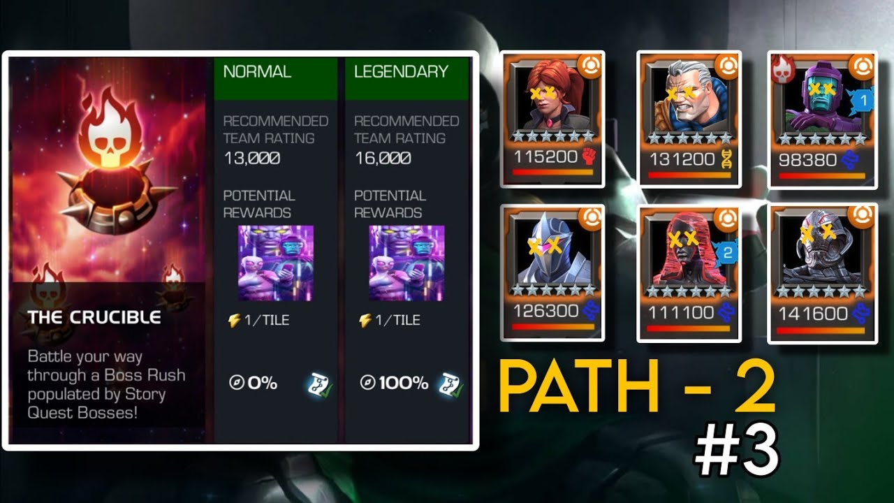 MCOC | THE CRUCIBLE | PATH - 2 , PART - 3 | LEGENDARY - YouTube