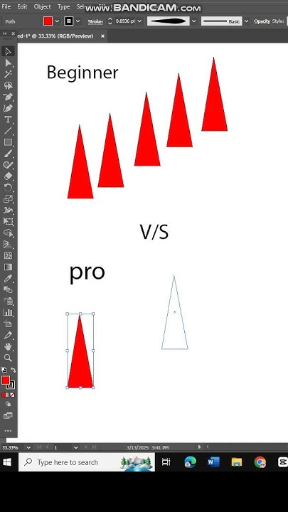 How to Create a Triangle Blend Effect in Illustrator 🎨🔥 - YouTube