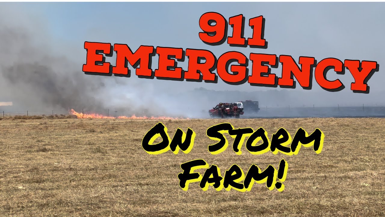 Our Hay Meadow Caught On Fire! - YouTube