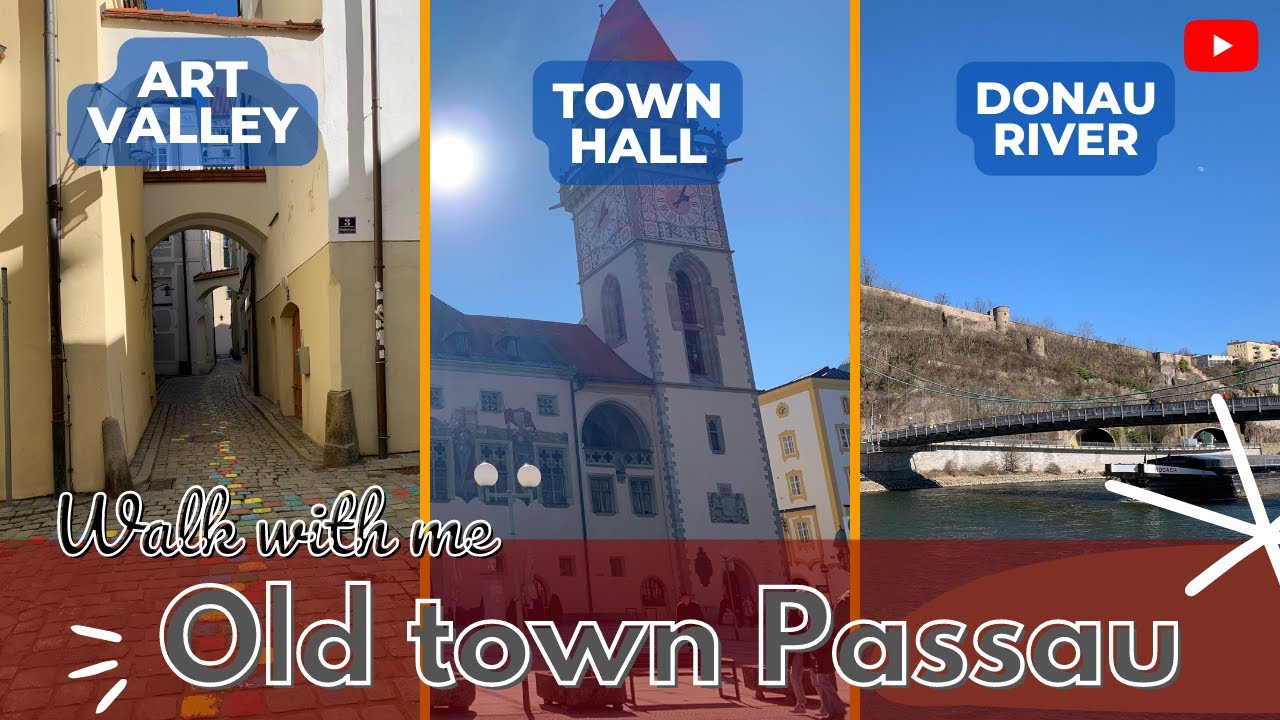 WALKING IN PASSAU GERMANY || ART VALLEY HÖLLGASSE || OLDTOWN PASSAU ...