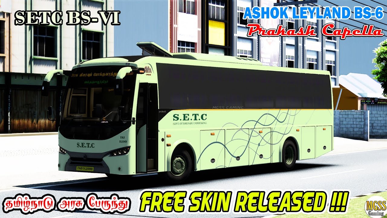 SETC PRAKASH CAPELLA BS6 BUS|SKIN RELEASED🥰|SUPER FAST EXPRESS🐎|DRIVING ...
