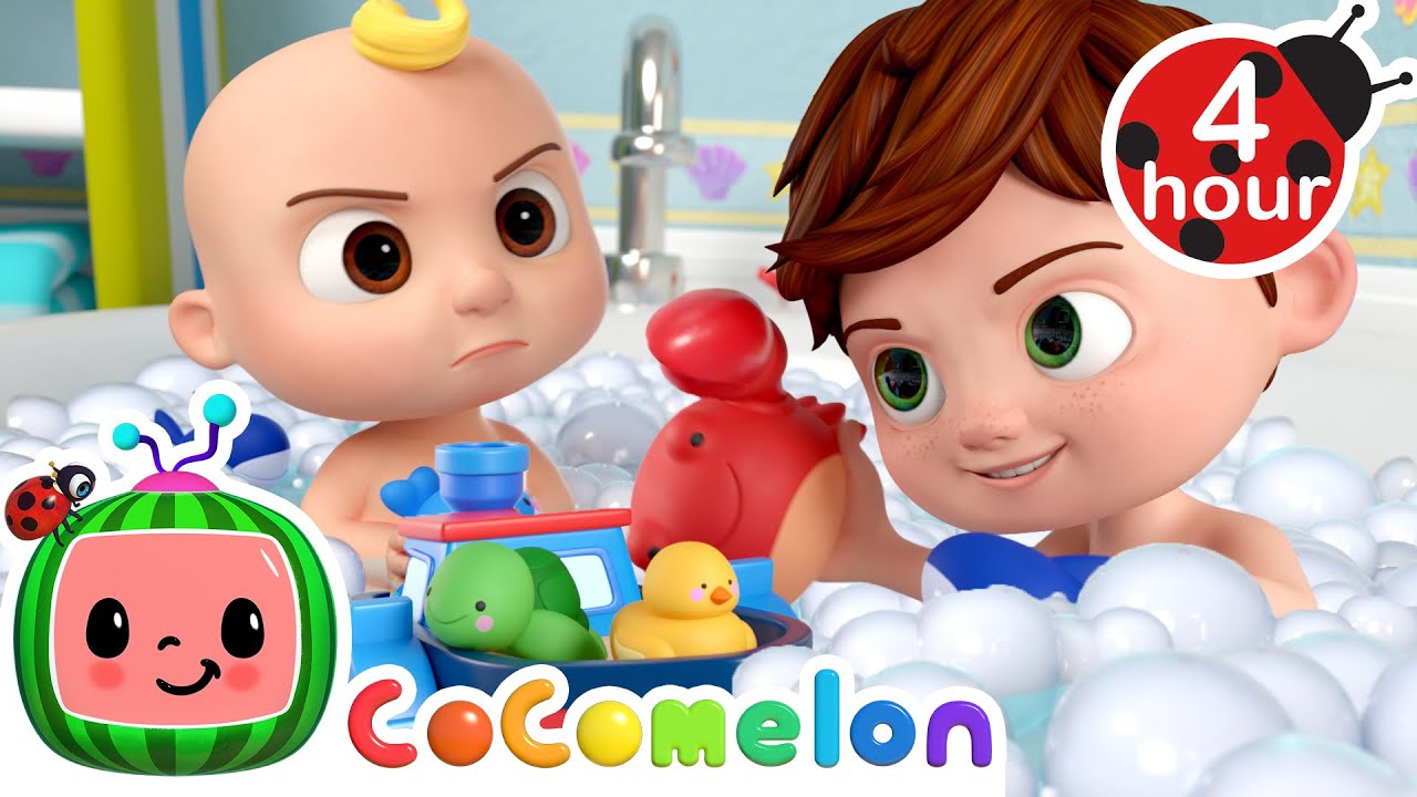 JJ's Sea Creature Rescue Bath Play! 🧼🦀 | 4 HOURS OF COCOMELON ...