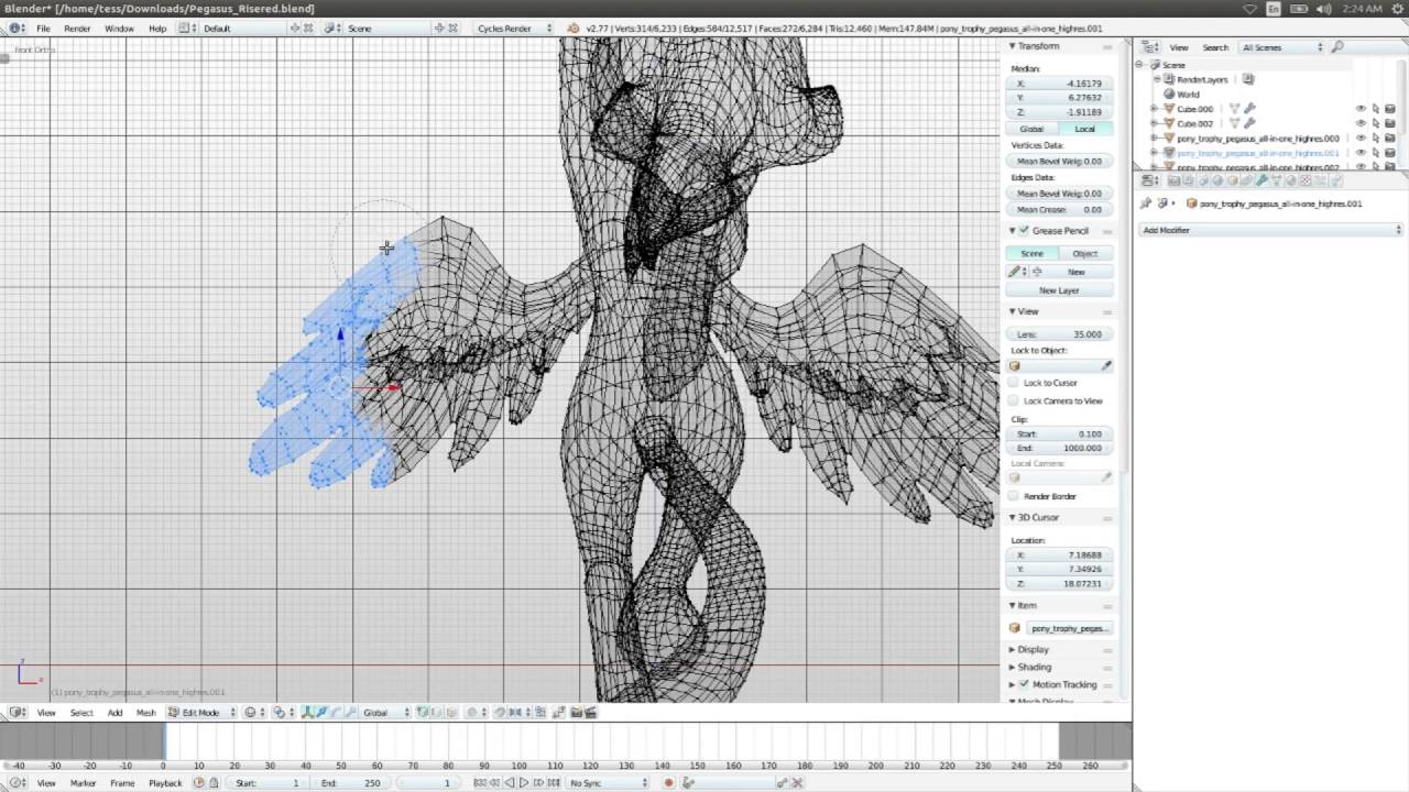 Pony blender tutorial - YouTube