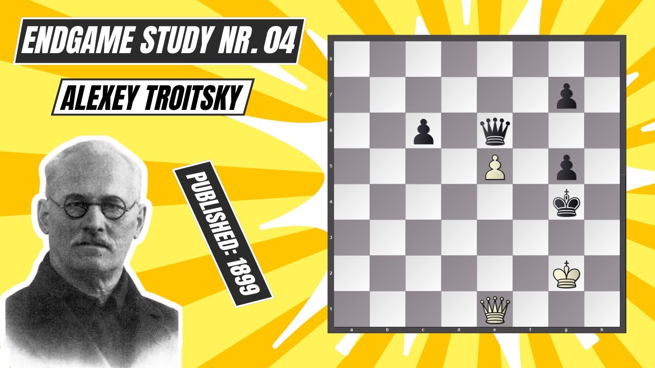 Chess Endgame Study nr. 4 (Alexey Troitsky, 1899) - YouTube
