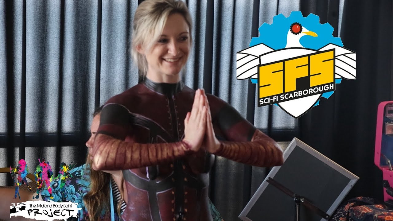 Simmone Taylor Midlands body paint project Sunday Sci fi Scarborough ...