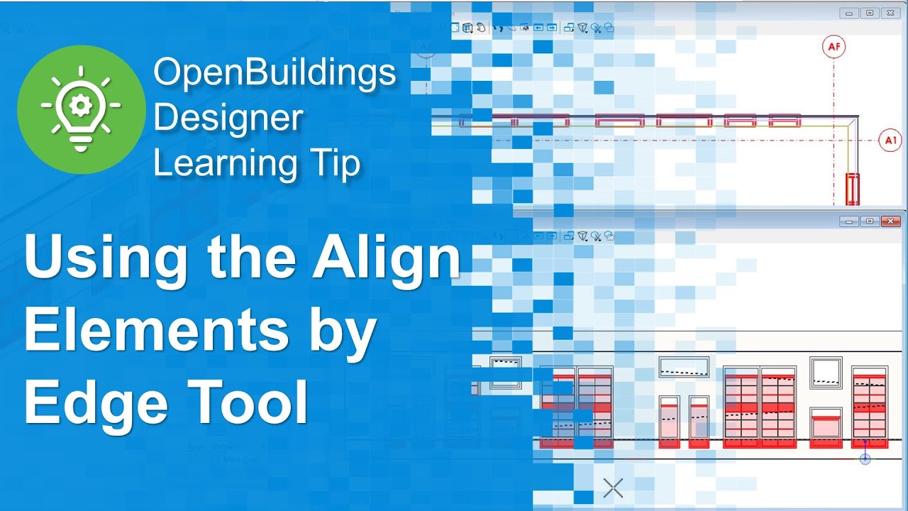 Using the Align Elements by Edge Tool - YouTube