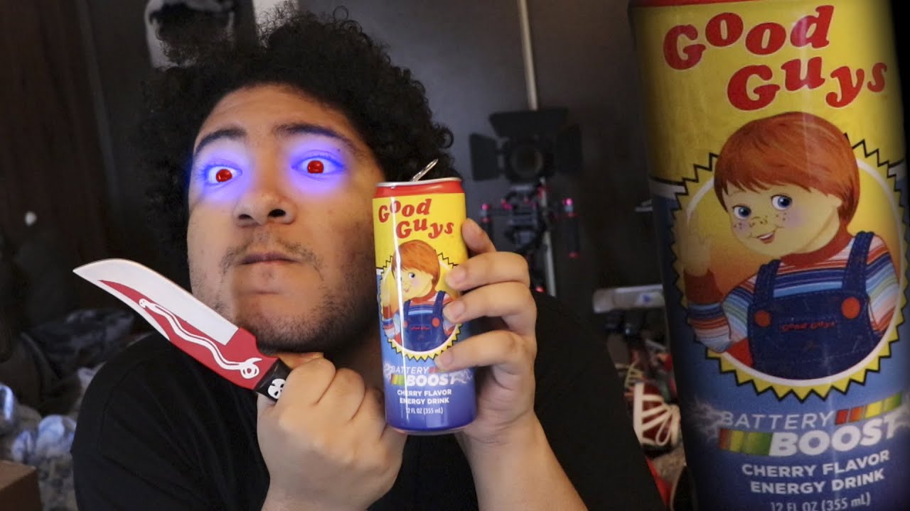I TRIED THE GOOD GUY/CHUCKY BATTERY BOOST ENERGY DRINK! (I went bonkers ...