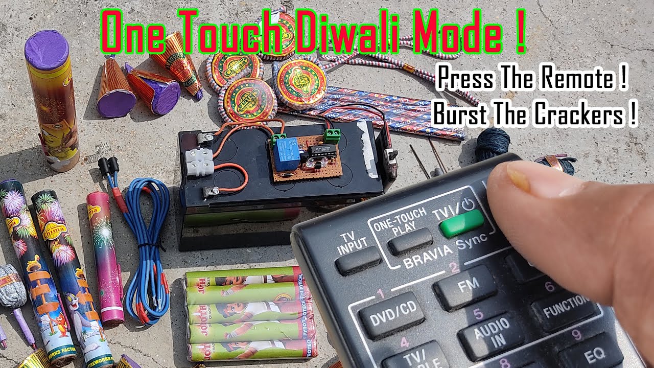 one touch diwali mode || Remote control crackers || udaya Tech || Burst ...