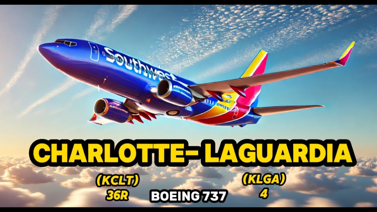 *BOEING 737* | CHARLOTTE - LAGUARDIA I LIVE WEATHER | MSFS - YouTube