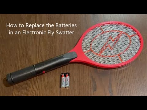 How to Replace the Batteries in an Electronic Fly Swatter - YouTube