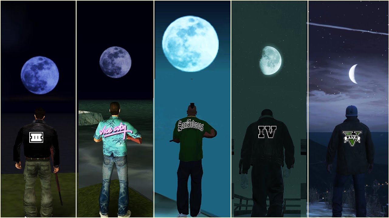 Evolution of MOON in GTA games! (Timelapse) (2001-2020) - YouTube