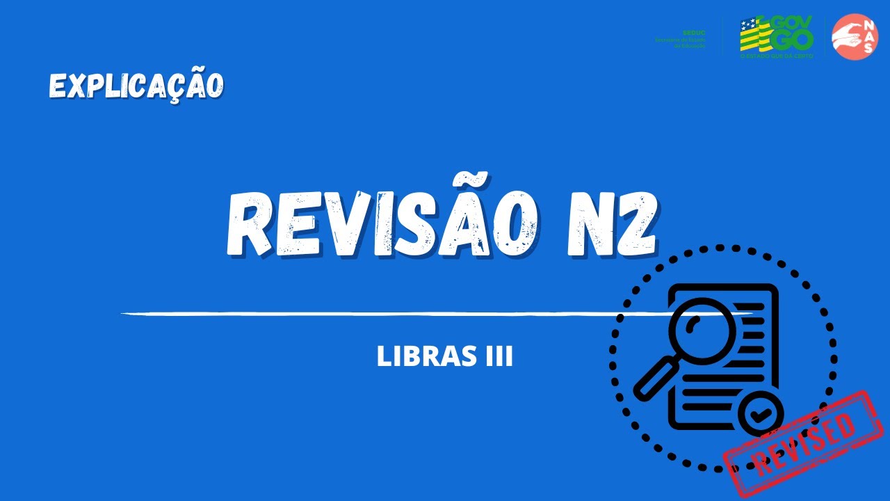 REVISÃO N2 | LIBRAS III - YouTube