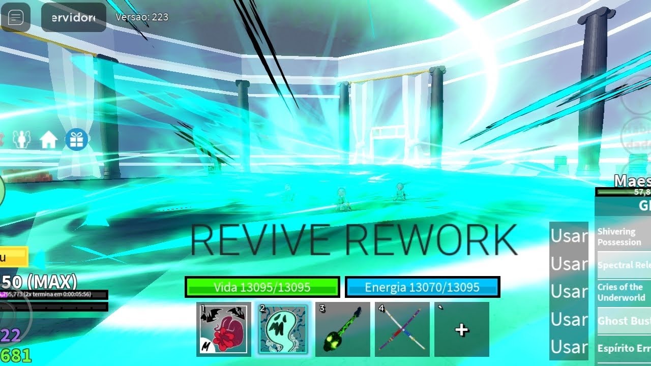 a nova atualização do blox fruits é rework na revive - YouTube