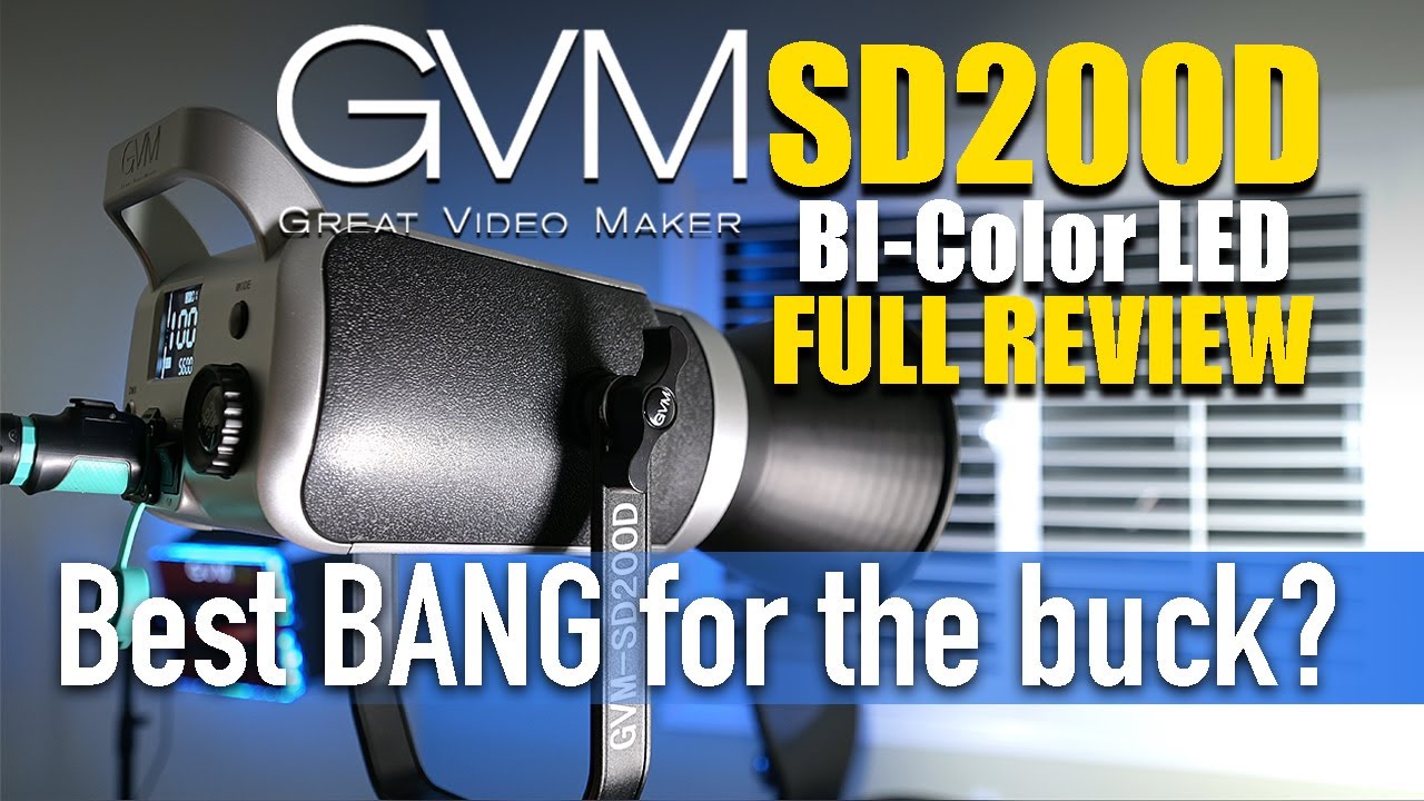 GVM-SD200D 200W LED Bi-Color Light Review - Best BANG for the buck for ...