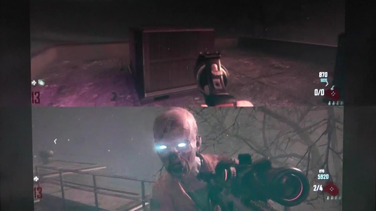Black ops 2 zombies TranZit Split Screen Gameplay (2012) - YouTube