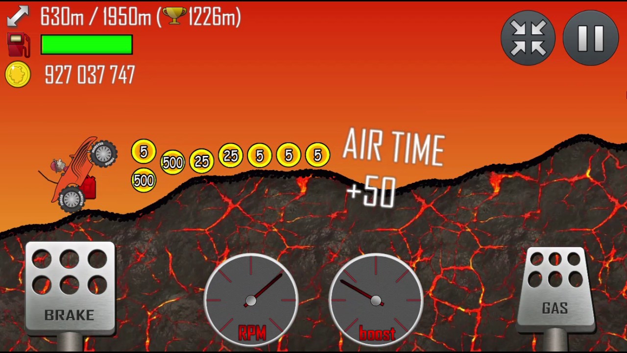 KIDS GAMES ONLINE★Hill Climb RACING MONSTER TRUCK ON VOLCANO ROAD ...