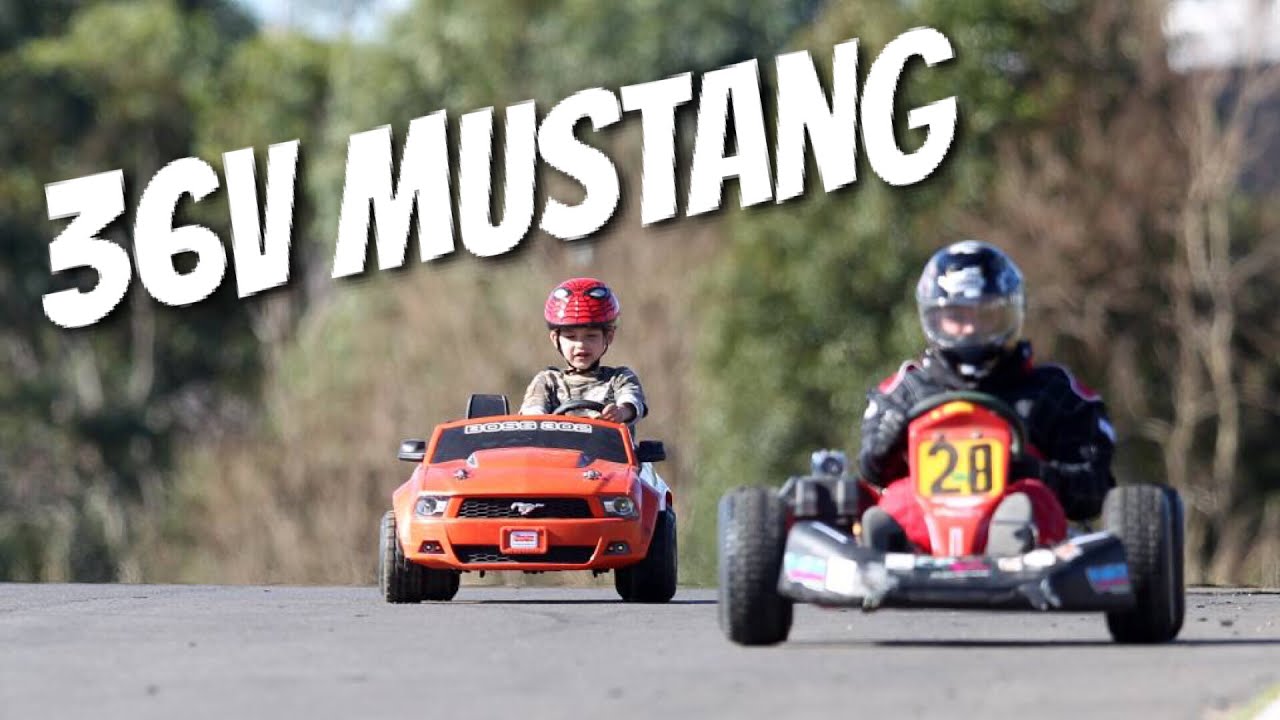 36V Modified Power Wheels Mustang and Modified Razor MX350 motorbike. # ...