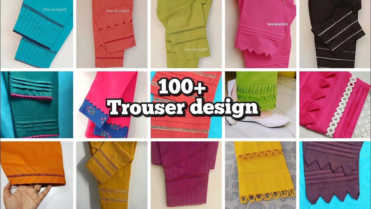 100+ Modern Trouser Design Ideas | Capri Design | Pant Trouser Design ...