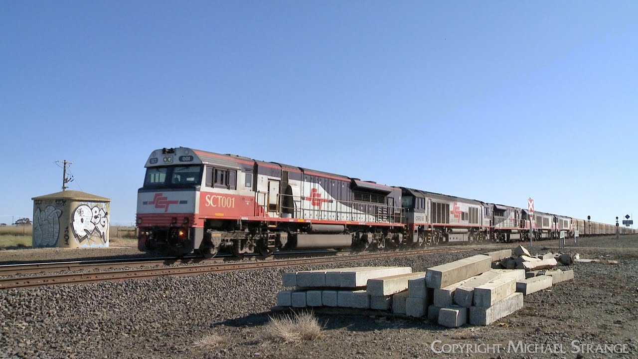 77 Wagon SCT 5PM9 Mixed Freight Train At Gheringhap (3/9/2023 ...